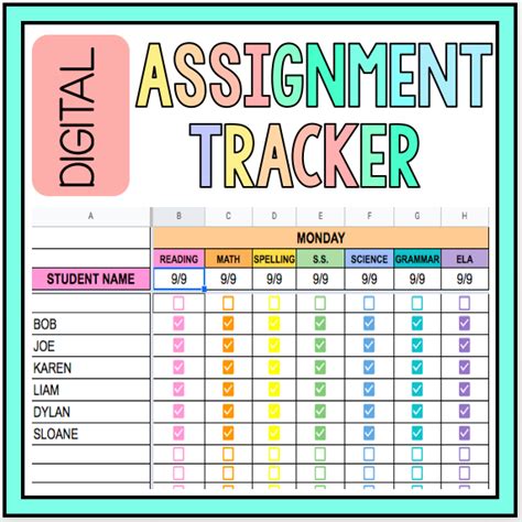 digital gradebook assignment tracker grade book assignments grade