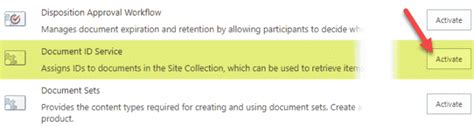 how to track documents in sharepoint using document id feature