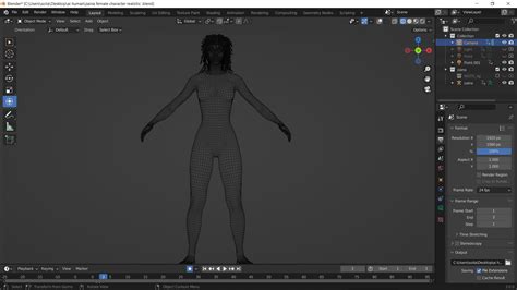 Zaina Photorealistic Female Character Blender 3d Model Turbosquid 1878445
