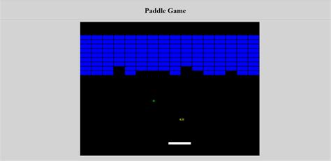 paddle game in javascript with source code source code and projects