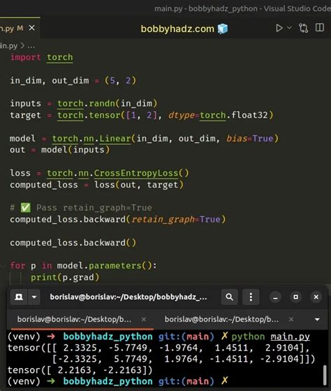 pytorch trying to backward through the graph a second time bobbyhadz