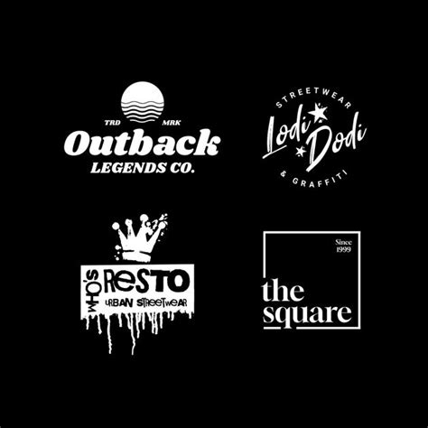 Streetwear Logo Sheet Set 4 Logo Design Template — Customize It In Kittl