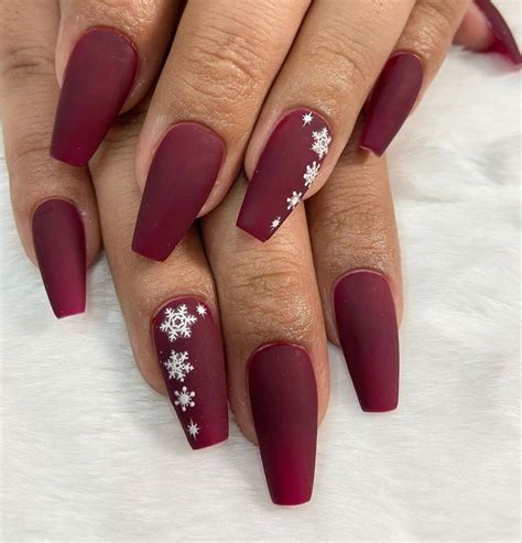 Maroon Nail Art Designs 17 K4 Fashion