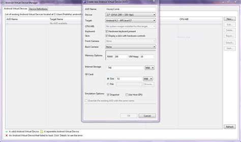 android avd not getting created stack overflow