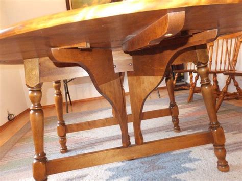 lot detail fabulous vintage maple drop leaf table
