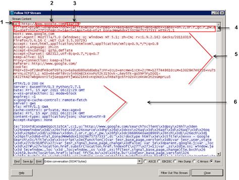 packet captures for inspection filters