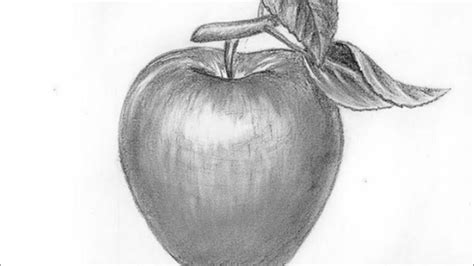 How To Draw A Apple Step By Step Apple Drawing With Pencil