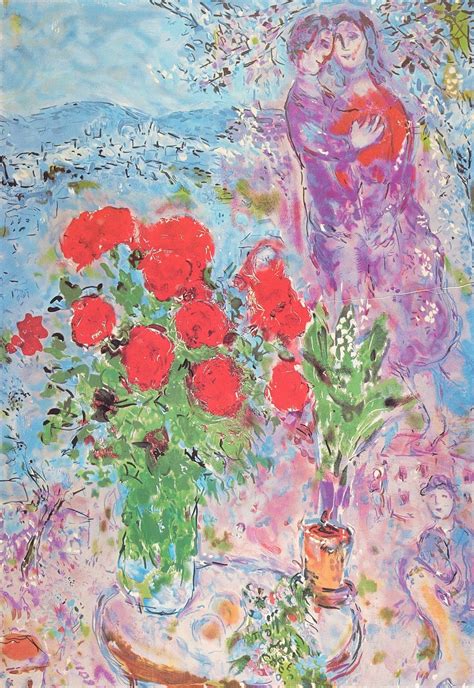 Marc Chagall Lovers Over City Mutualart