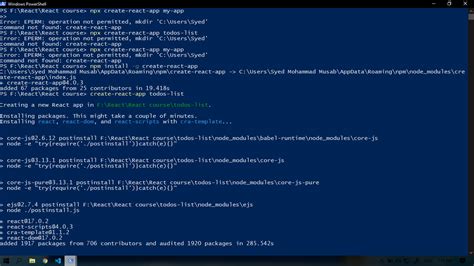 node js getting this error messages when using npx