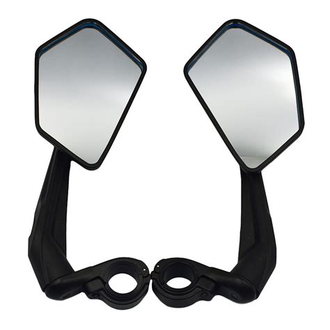 Bike And Motorcycle Rear View Mirrors Universal Fit With Reflective