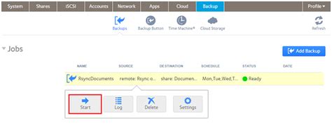 how do i back up data between a remote server and a readynas os 6