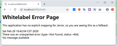 springboot项目访问网页空白页报错：whitelabel error pagethis