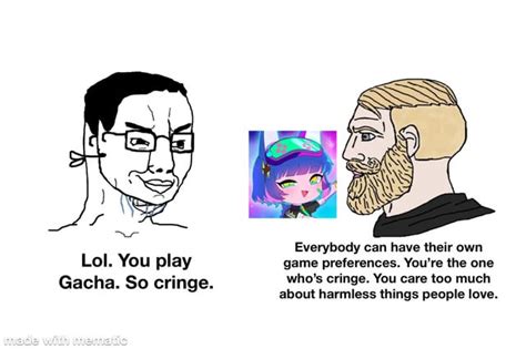Gacha ≠ Cringe R Gachaclub