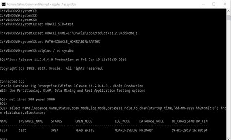 how to stop and start oracle services on windows server