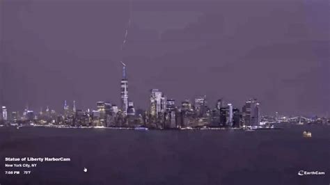 Dazzling Footage Of Upside Down Lightning Caught Over New York City