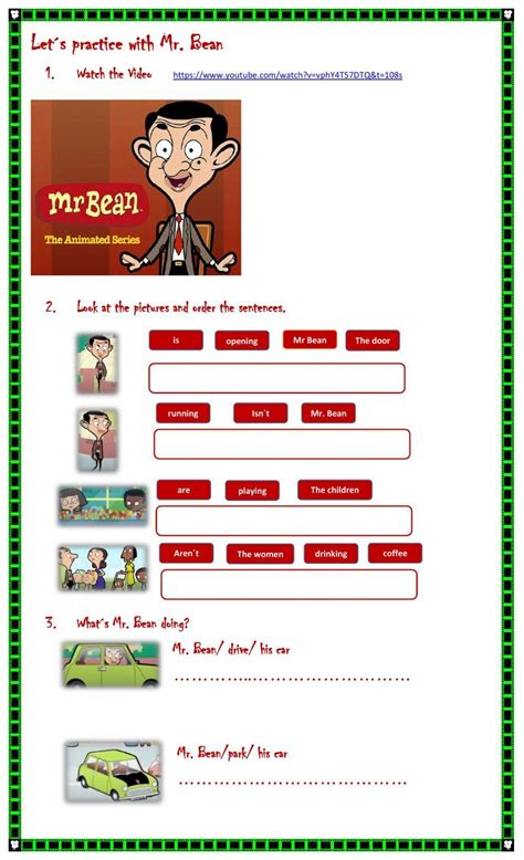 Present Continuous Mr Bean 235145 Cecie1700 Live
