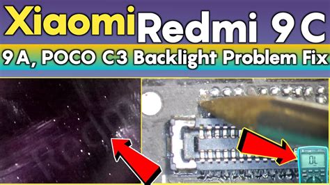 Xiaomi Redmi 9c 9a Poco C3 Lcd Backlight Problem Fixed Shorts