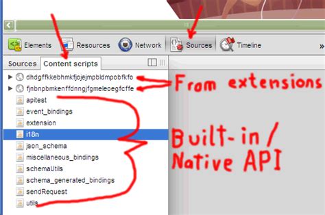 what are content scripts in chrome inspector stack overflow
