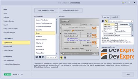 implement alpha blending using appearances winforms
