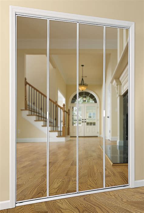 Frameless Mirror Bifold Closet Doors Dandk Organizer