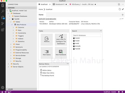 run microsoft sqlserver container on mac with azure data