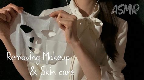 Asmr 스킨케어부터 립케어까지 받고가세요👄 마스크 팩 손마사지 Removing Make Up And Skin Care