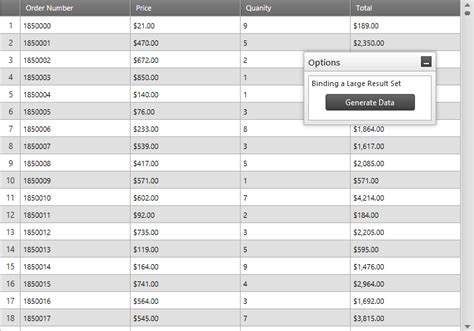 handling large data sets grid wpf