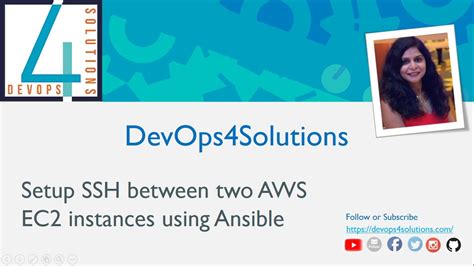 setup ssh between two aws ec2 instances using ansible youtube