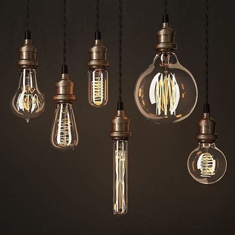 Edison Lamps 3d Model Cgtrader