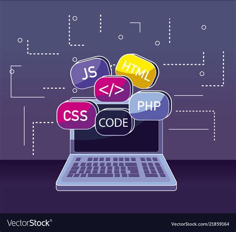 program coding concept royalty free vector image