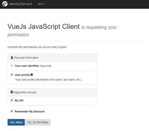 securing a vue js app and api with identityserver part 7