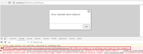 mvc pdftron webviewer cors error on trying to display xod