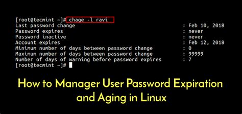 how to manage user password expiration and aging in linux linux