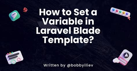 how to set a variable in laravel blade template