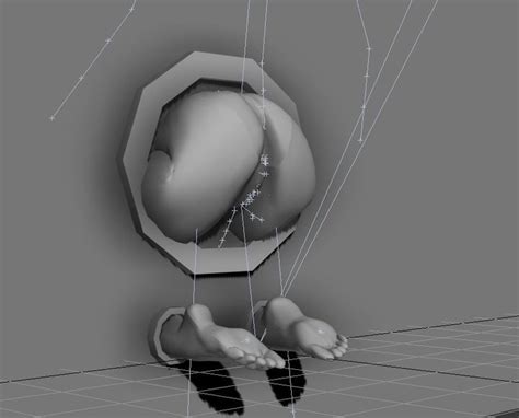 [request idea] animation pose about the theme stuck in wall request