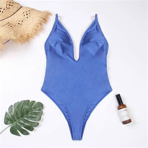 2018 Sexy One Piece Swimsuit Push Up Women Fused Swimwear Female Bather
