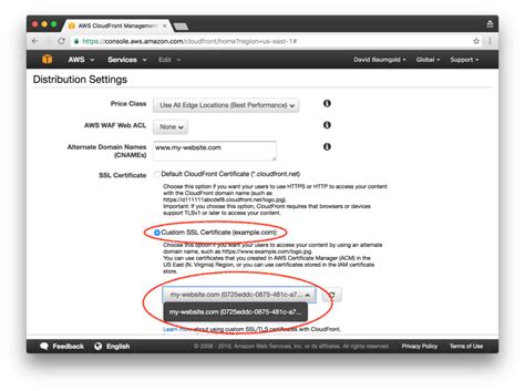 host a static site on aws using s3 and cloudfront david