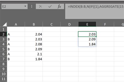 get array in order based on criteria using excel formula stack overflow