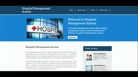 python django and mysql project on hospital management system otosection
