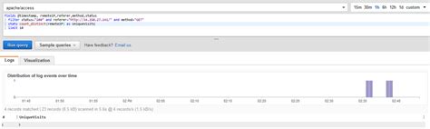 simplifying apache server logs with amazon cloudwatch logs insights