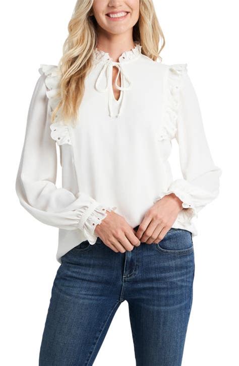 White Ruffle Blouse Nordstrom