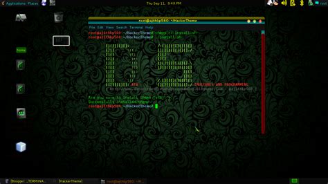 beautiful black green theme for hackers [gnome gtk kali linux]