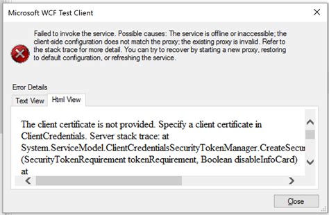 c microsoft wcf test client how to specify client certificate