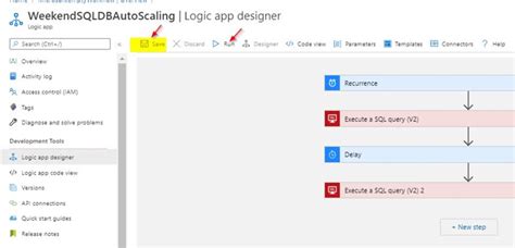 auto scale azure sql db using azure logic apps