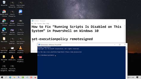 how to fix running scripts is disabled error in powershell on windows