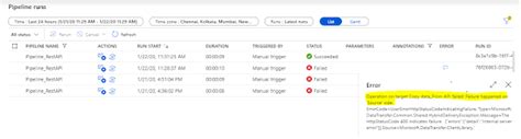 techfindings operation on target copy data failed