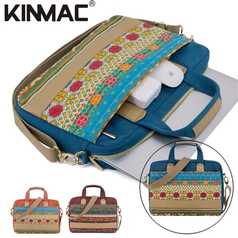 Kinmac Brand Bohemia Messenger Laptop Bag 13 15 6 Inch Canvas Lady