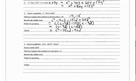 Factoring A Trinomial With Two Variables Module 40 Mth 061 Youtube