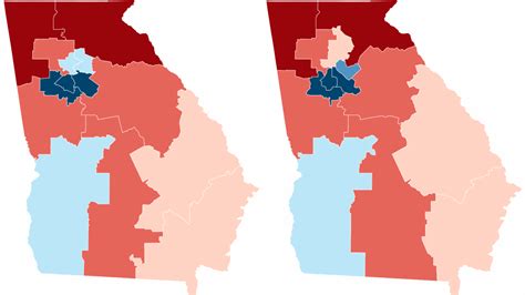 Georgia Redistricting 2022 Congressional Maps By District