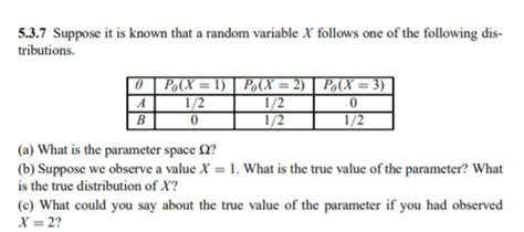 solved 5 3 7 suppose it is known that a random variable x